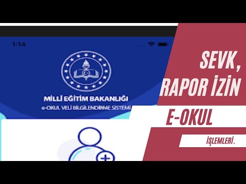 e-okula sevk rapor izin işlemleri , rapor  işleme nasıl yapılır