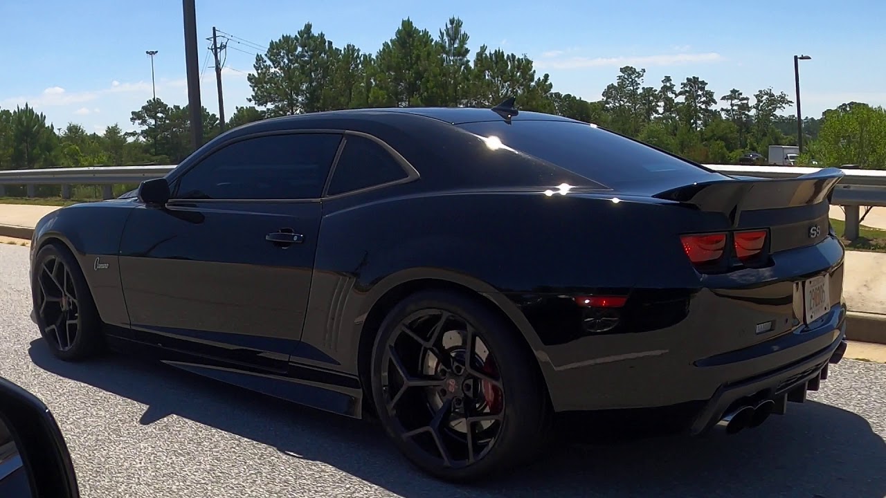 Cammed 2012 Camaro SS rolling down the street - YouTube