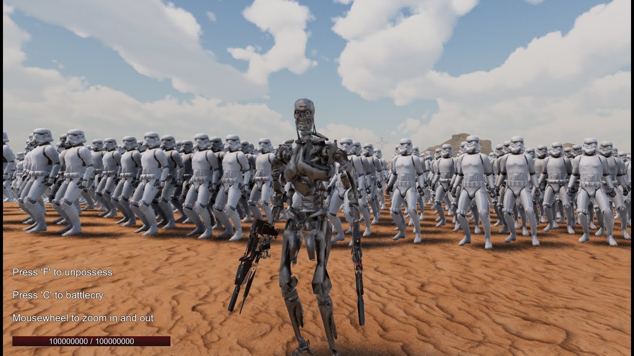 1 Terminator vs 100000 Storm Troopers Ultimate Epic Battle Simulator 2 ...
