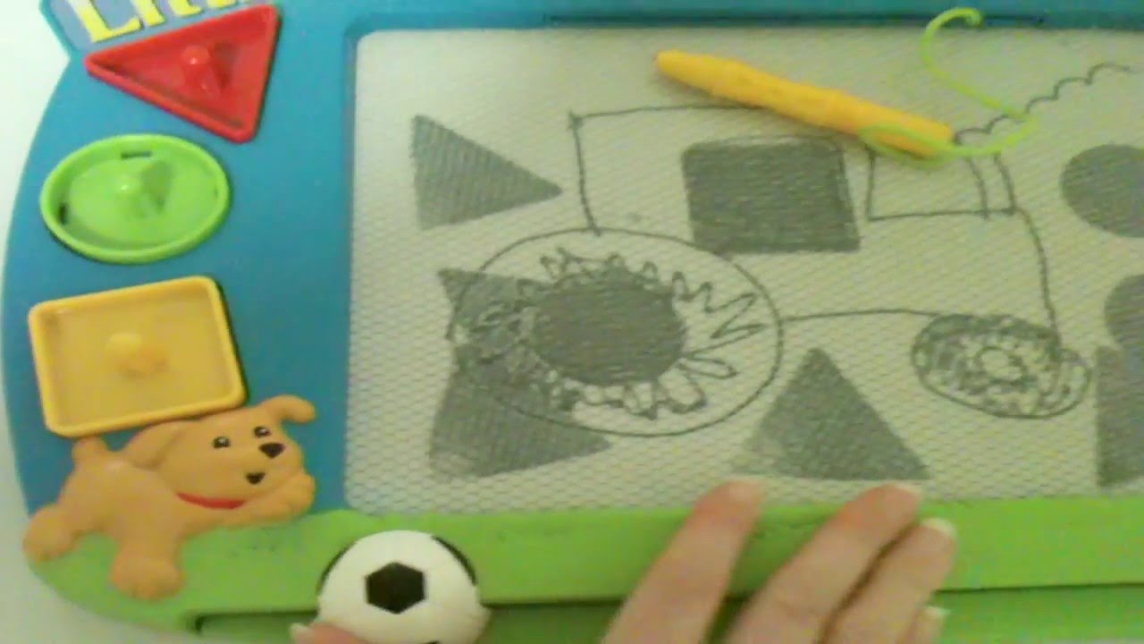 Fisher Price Little People Doodle Pro Kids Drawing Board Unboxing - YouTube