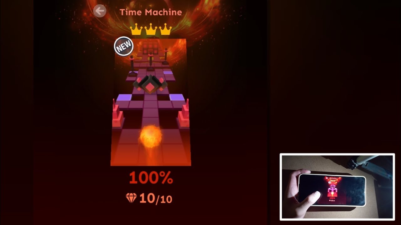 Rolling Sky Time Machine ★★★ Widescreen Version (All Prefect) - YouTube