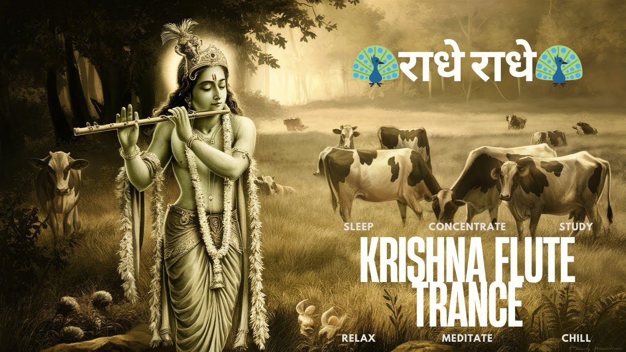 🦚Krishna Flute Trace ॐ | Soft Music | Deep Sleep & Relaxation #music # ...