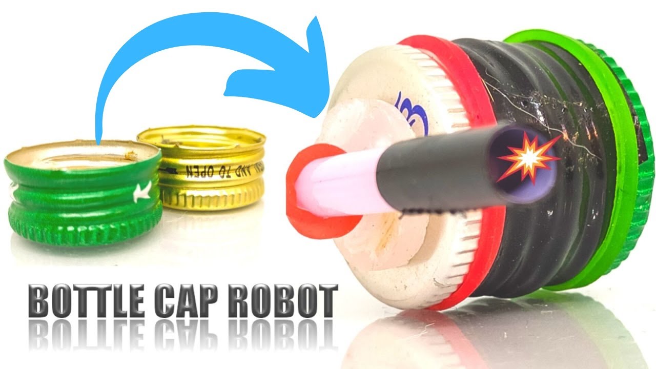 Rubber band powered robot|rubber band toy|rubber band hack|how to make ...