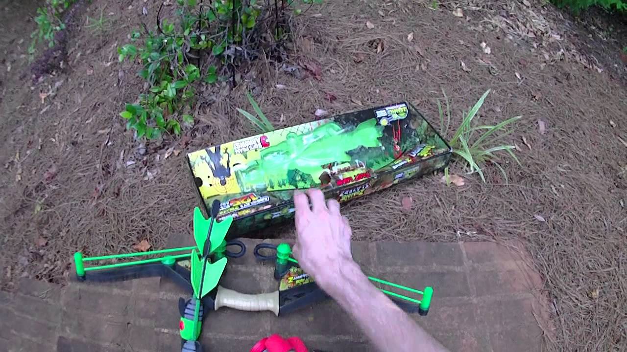 Review: The Zombie Slayer Bow, the first "Zombie Strike" Blaster - YouTube