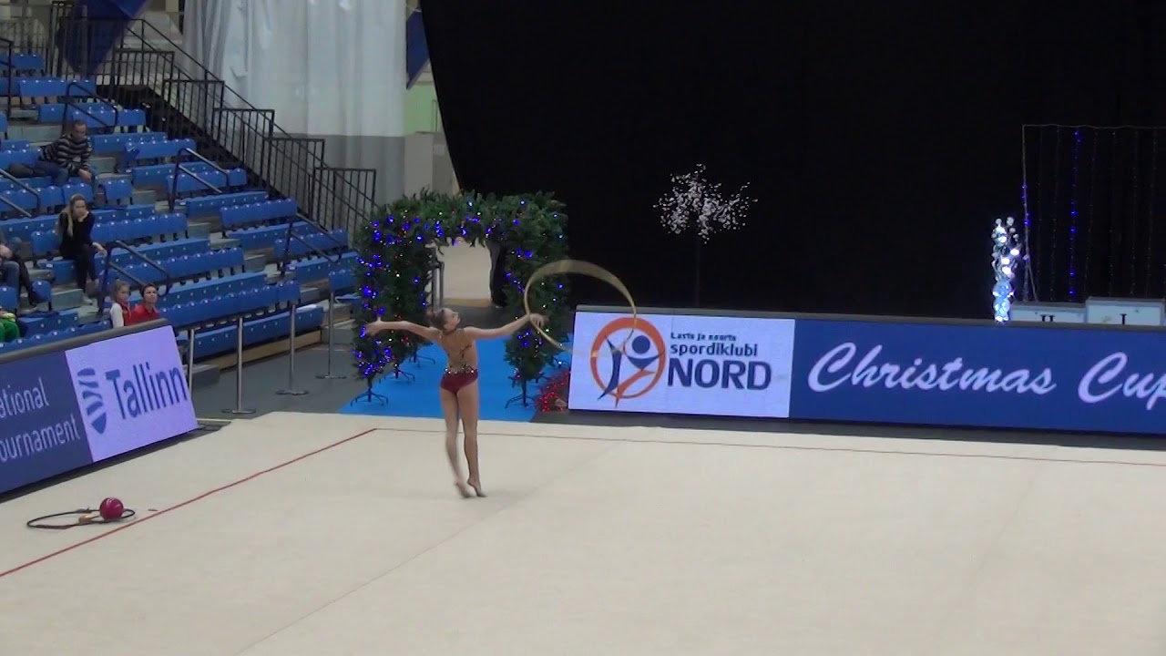 Nadezda Tihomirova RUS hoop Christmas Cup 2018 - YouTube