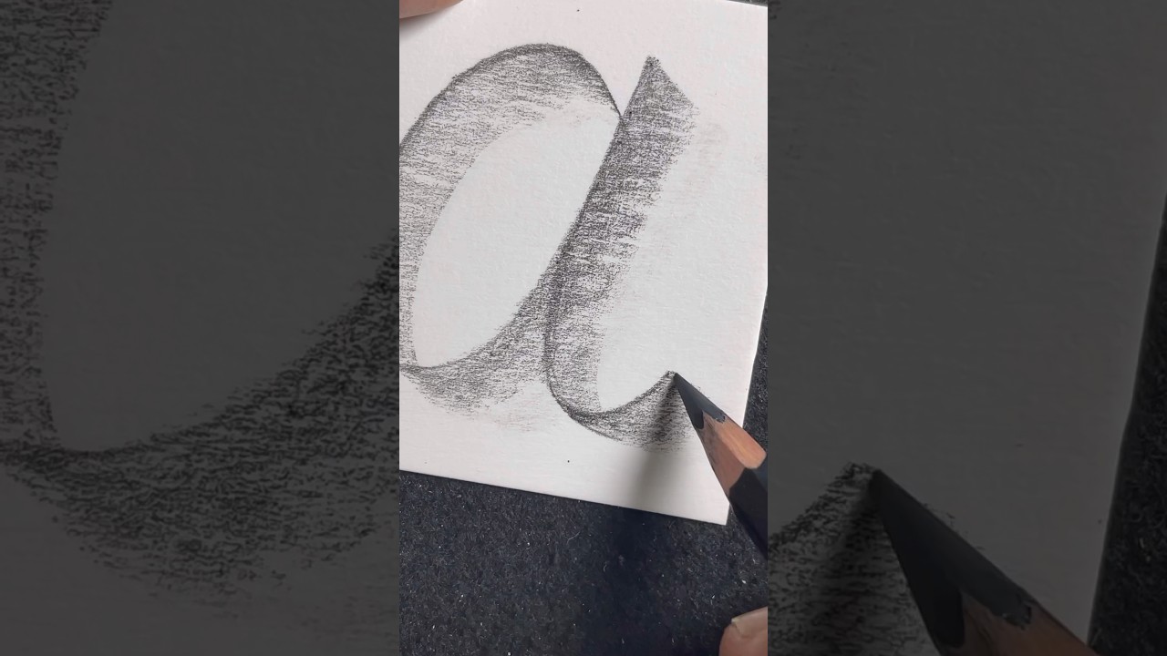 How To Write Letter a in Calligraphy With Pencil shorts writing How To Write Letter a in Calligraphy With Pencil shorts writing
