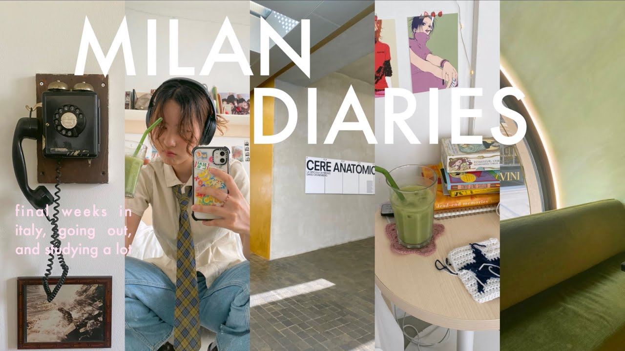 MILAN DIARIES⭐️ cafes, going out, and productive final week (+studying ...