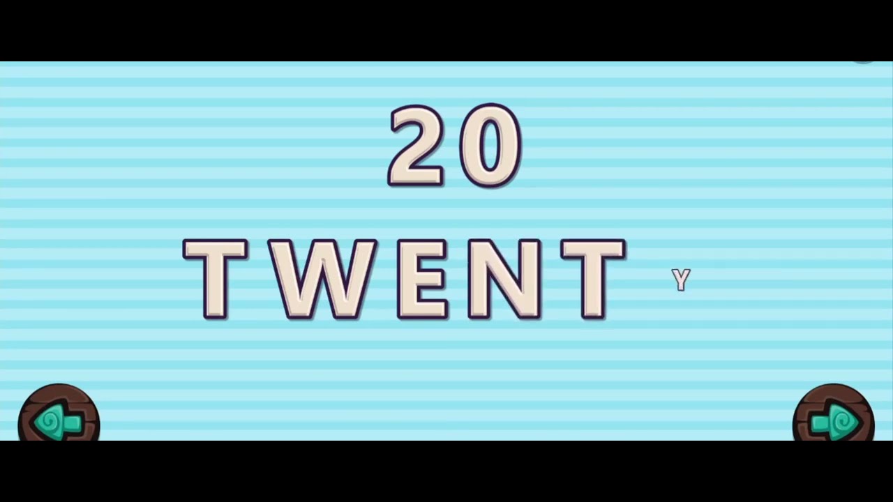 one two three speling twent and word #onetwothree #kidsvideo #kidsgame ...