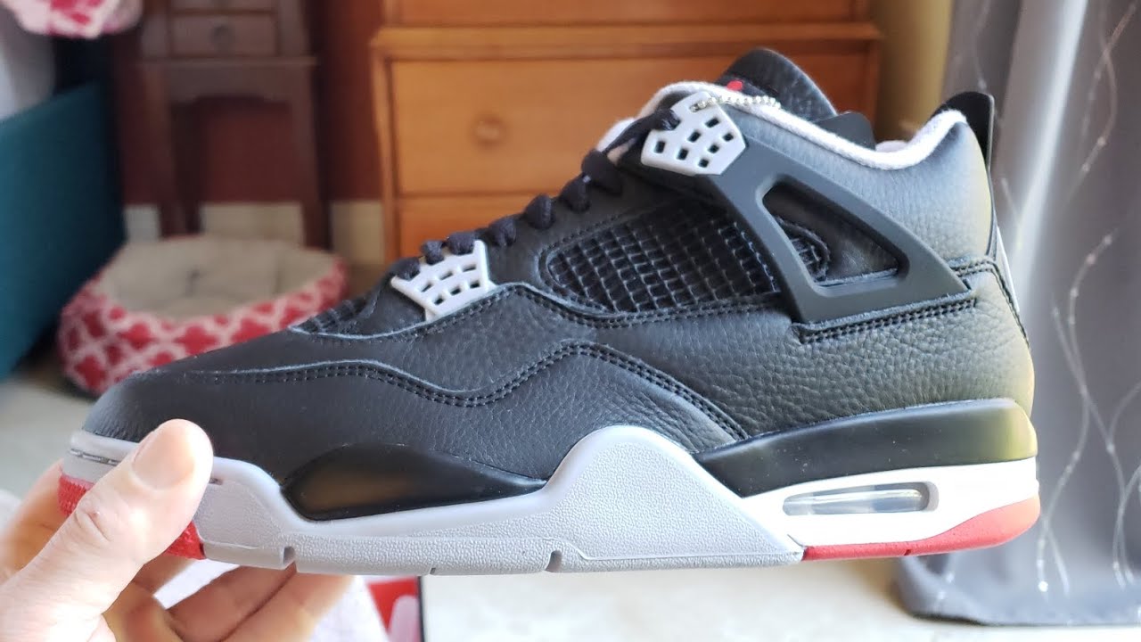 Jordan 4 Bred Reimagined Real vS Fake - YouTube