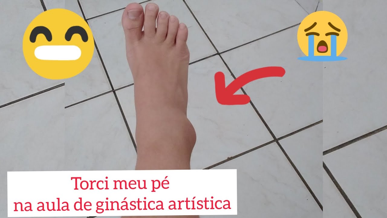 Torci meu pé na minha aula de ginástica artística 😭 - YouTube