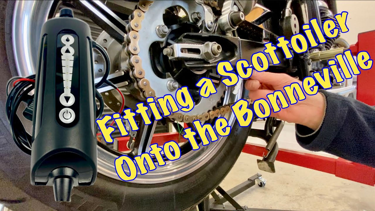 Triumph Bonneville SE 865 - Fitting a Scottoiler X System - YouTube