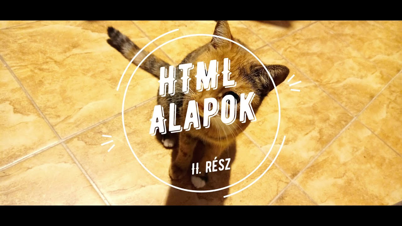 HTML alapok 2 - YouTube