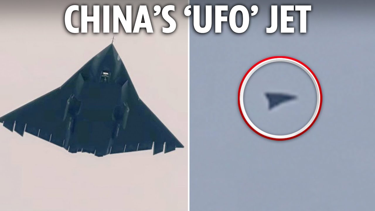 Watch China's 'UFO' stealth fighter jet take to the skies in chilling ...