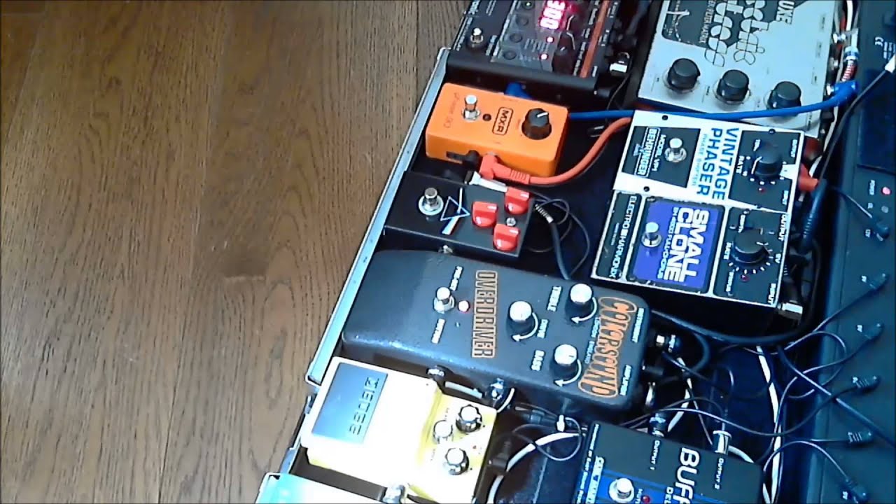 Arranging a new pedalboard for Gilmour sound - YouTube
