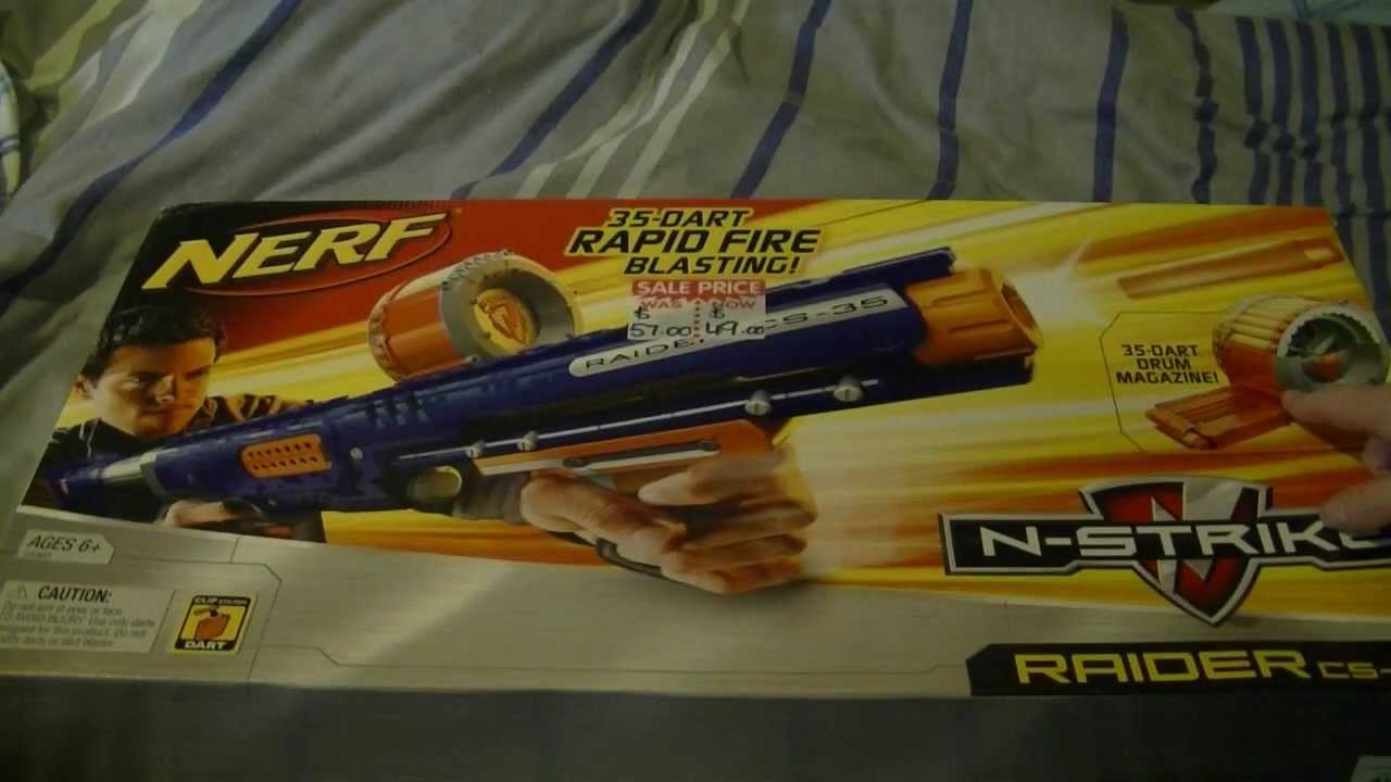NERF: Raider CS-35 Unboxing & Review - YouTube