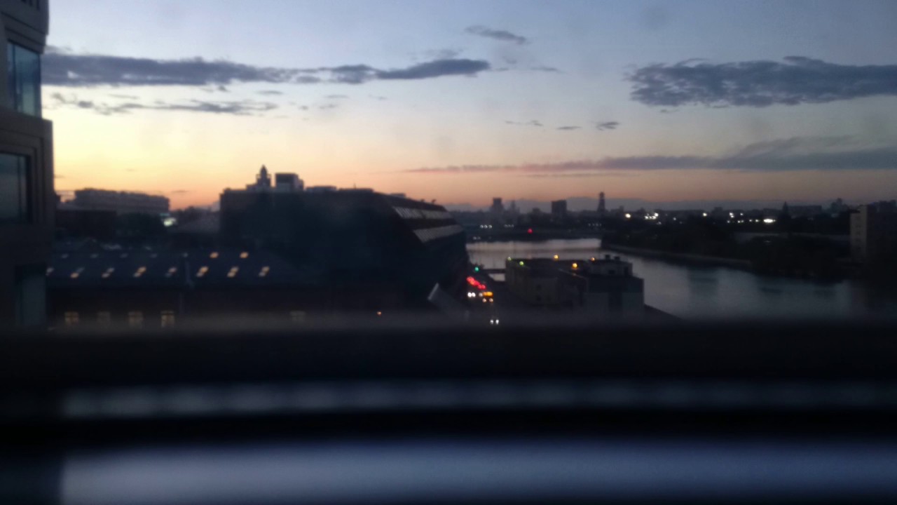 The sunset in Russia Moscow - YouTube