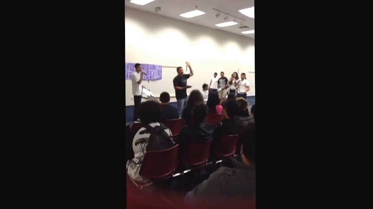 Students and teachers getting pied! - YouTube