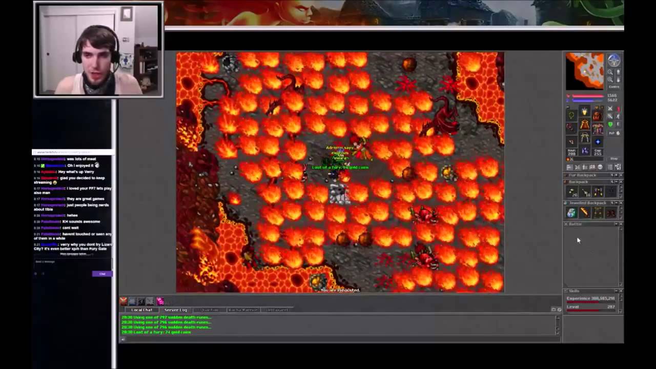 Tibia Twitch #16 - The Search for Furyosa and Fury Dungeon (Part 1 of 4 ...