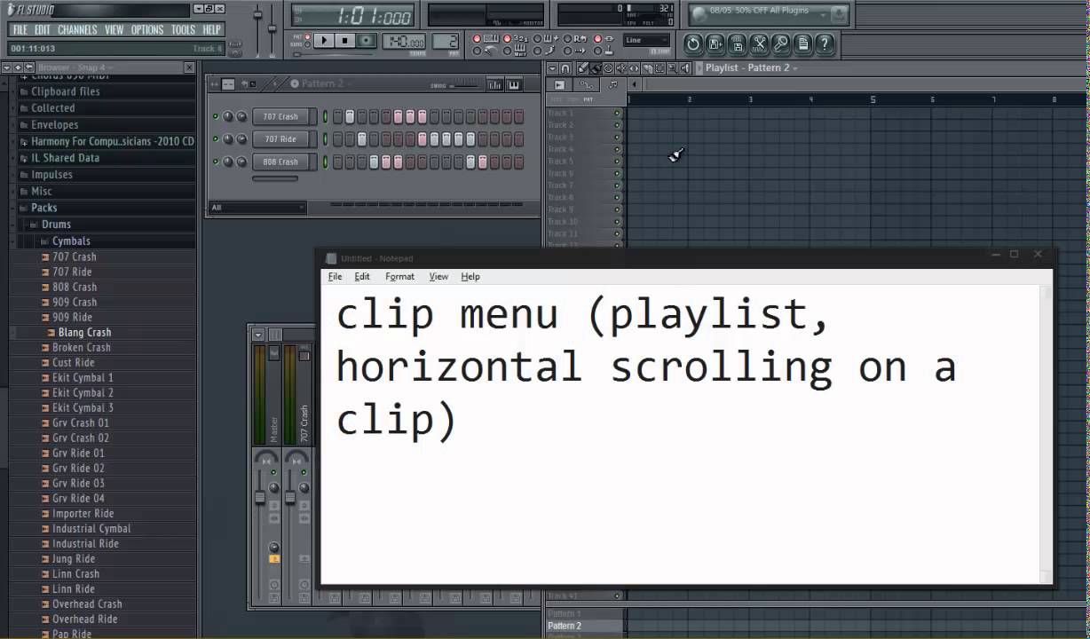 mouse wheel related functions in fl studio - YouTube