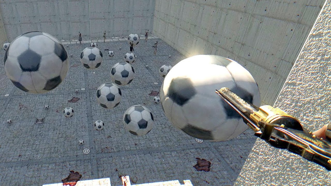 Dying Light Giant Footballs vs Zombies Custom Map i7 8700k GTX 1080ti ...