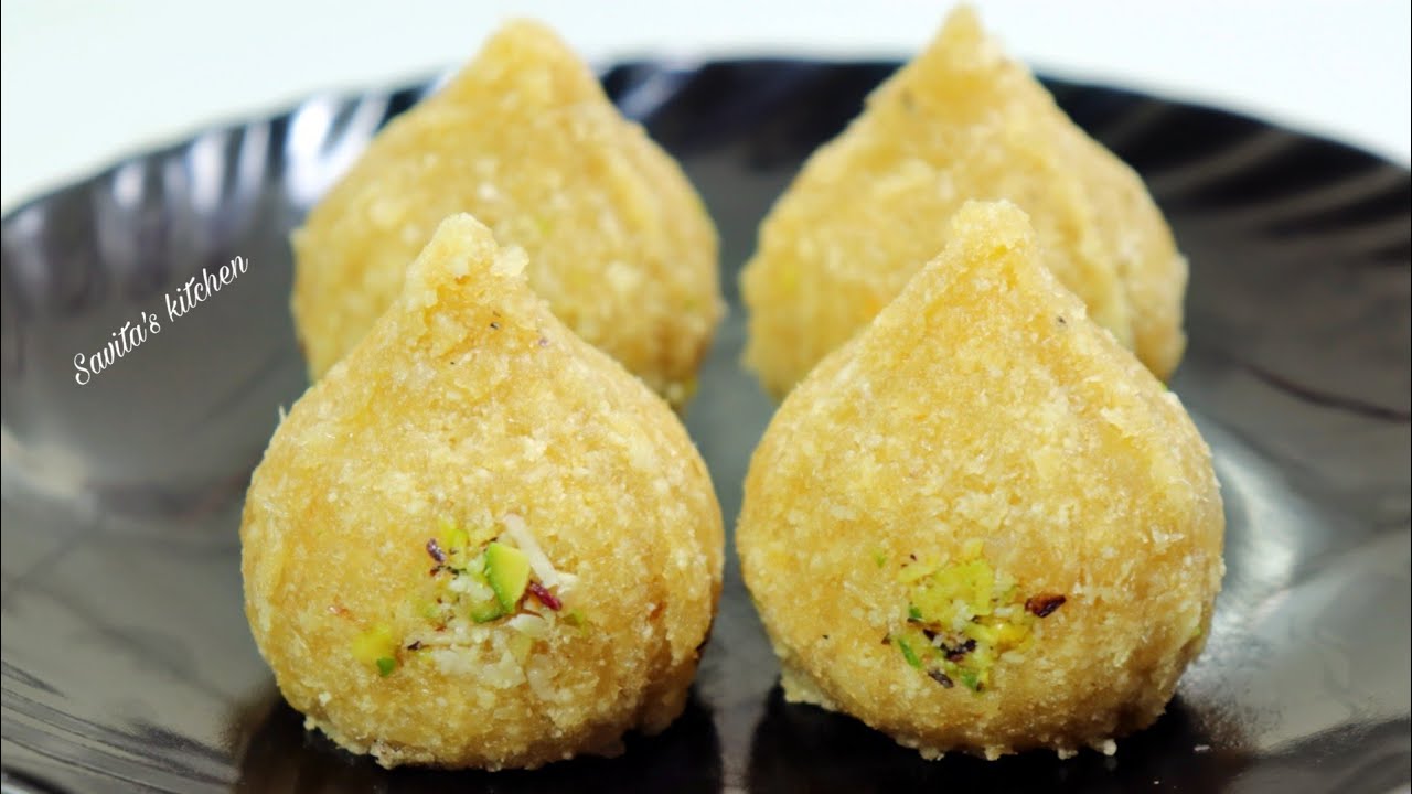 Fresh Coconut Jaggery Modak §§ ताज़ा नारियल गुड़ मोदक रेसिपी §§ Modak ...