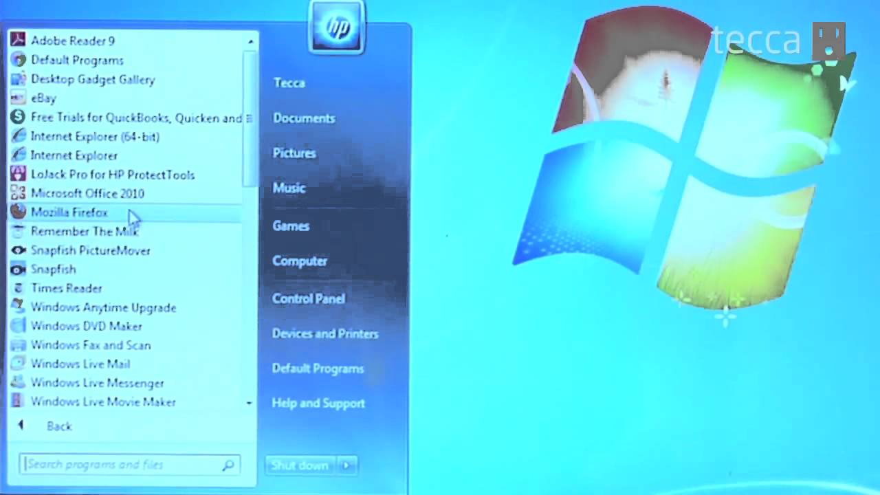 Just Show Me: How to customize your Windows 7 start menu - YouTube
