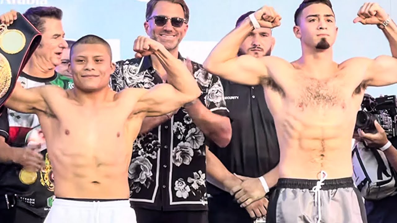 Isaac Cruz vs Rayo Valenzuela WEIGH-IN & FINAL FACE OFF - YouTube