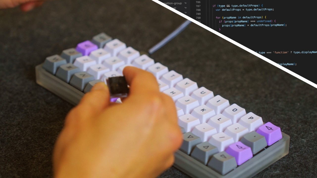 Using a 40% keyboard for programming? Feat drop olkb planck - YouTube