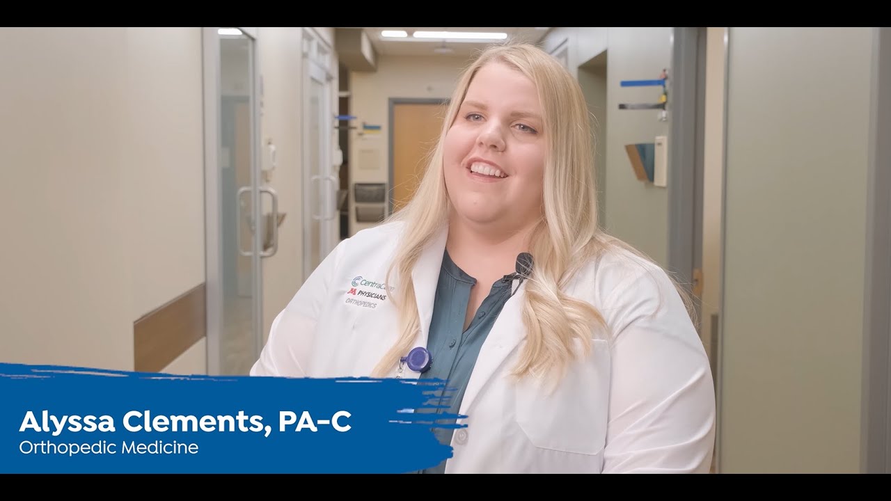 Alyssa Clements, PA-C, Orthopedic Medicine/Surgery, CentraCare M Physicians Orthopedics - YouTube