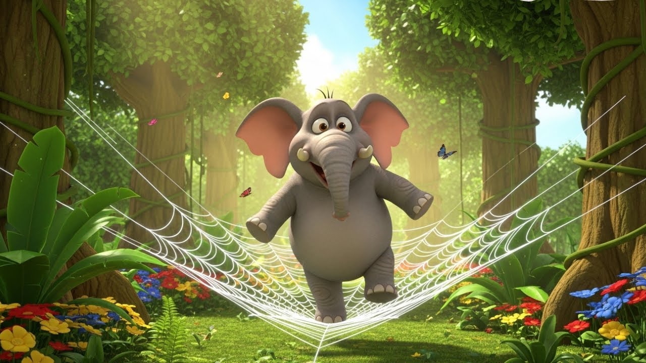 One Elephant Went Out to Play Rhyme for Kids | Fun Elephant Song and ...