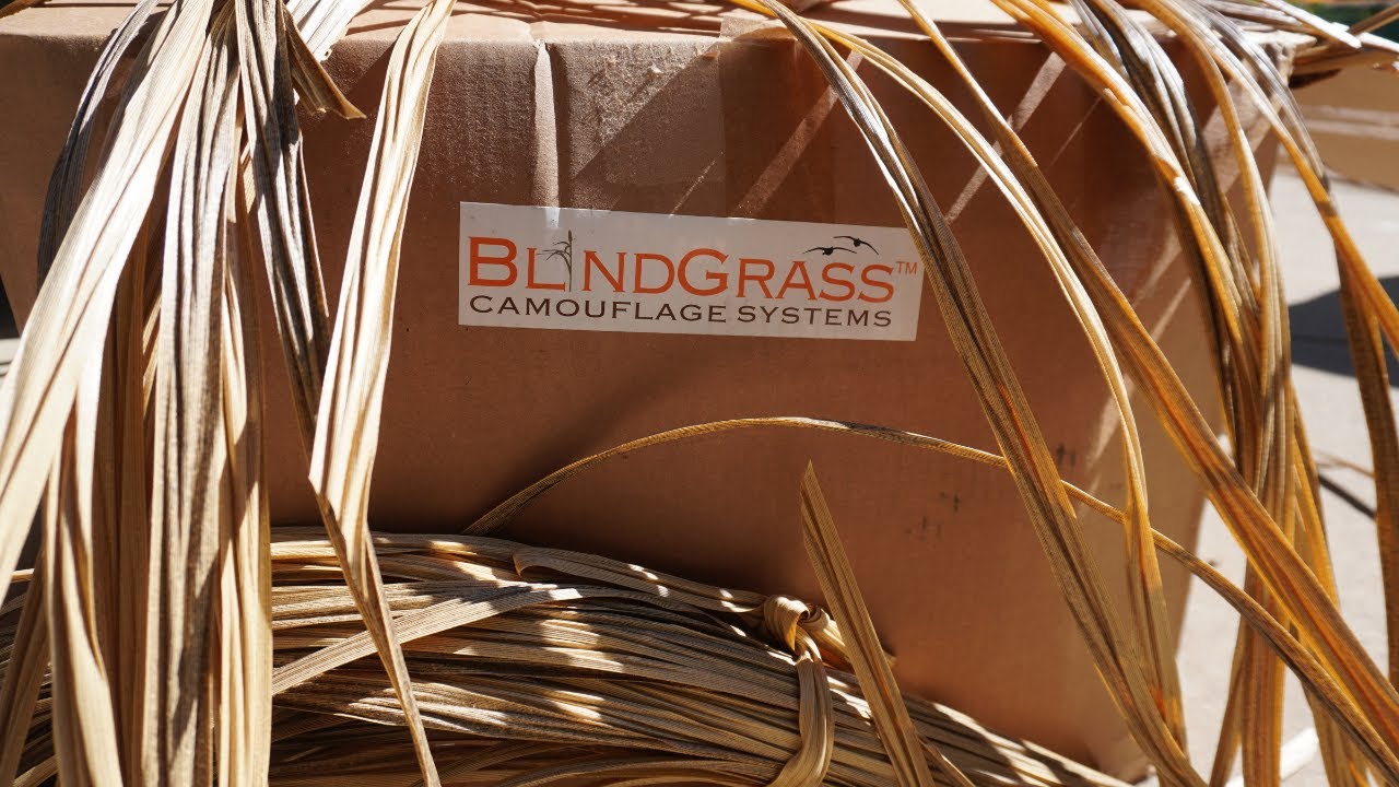 Blind Grass Camouflage System (Best Duck Blind Brush/Grass) - YouTube
