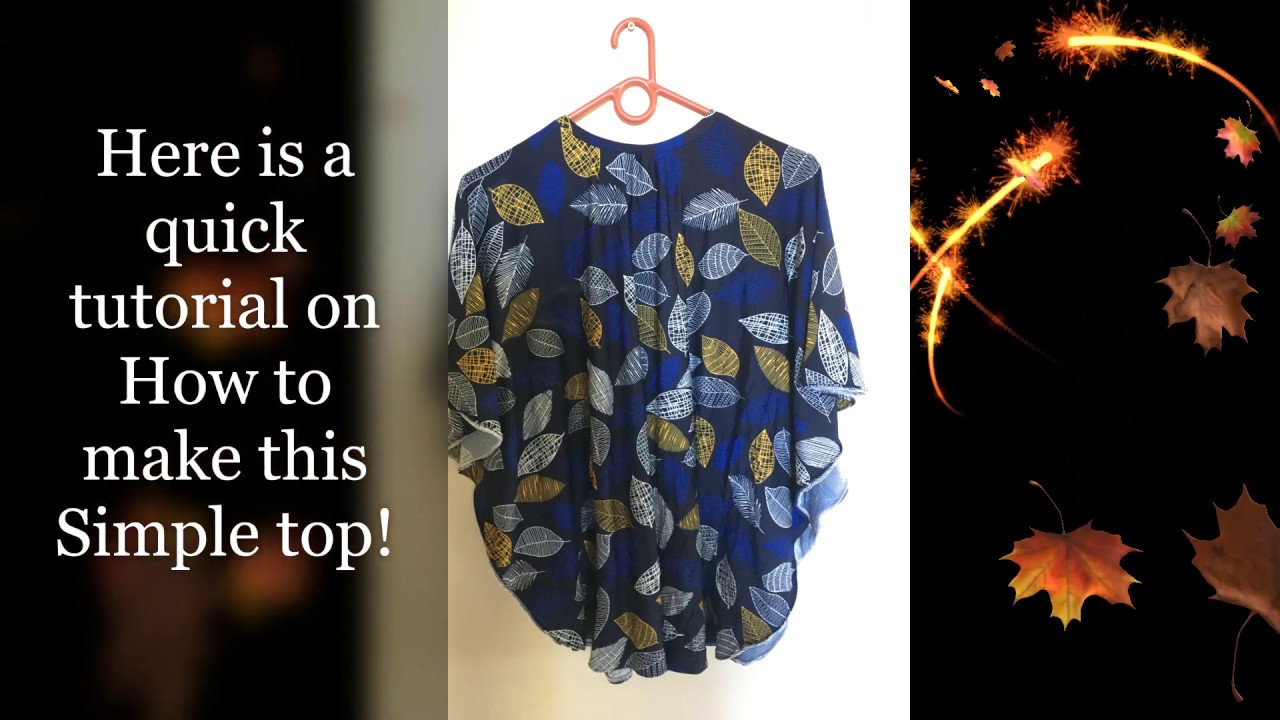 Easiest Top to Sew - YouTube