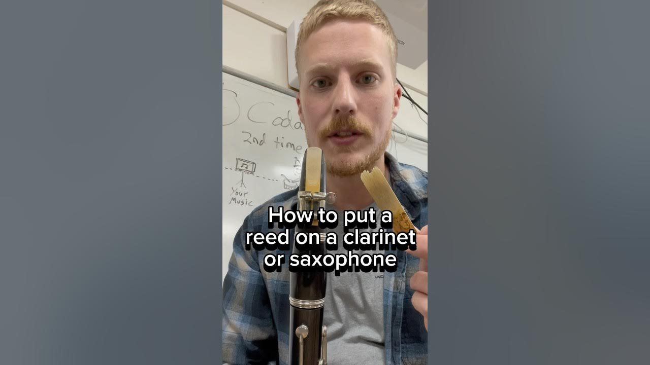 How to put a reed on a clarinet or saxophone - YouTube