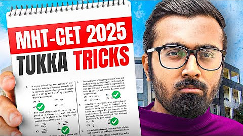 MHTCET 2025 - TUKKA TRICKS - YouTube