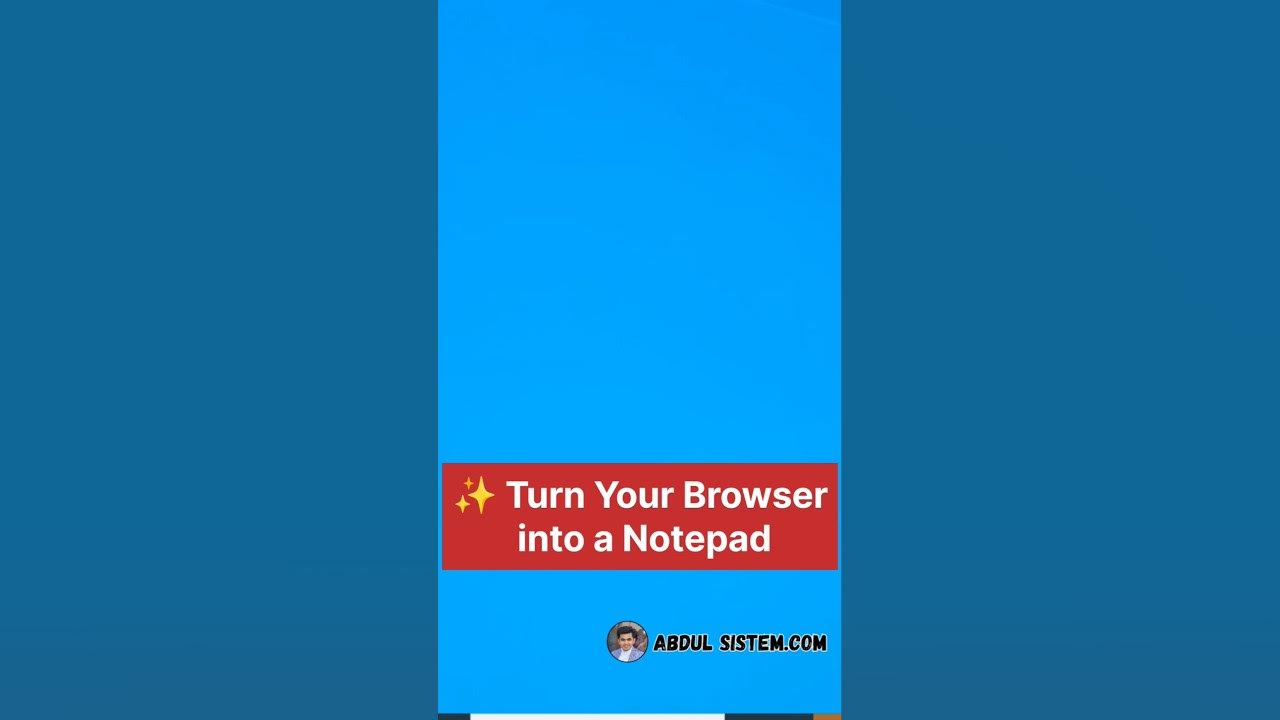 Turn Your Browser into a Handy Notepad! 📝 #TechHacks #ytshorts #youtubeshorts - YouTube