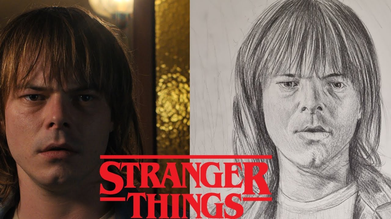 Speed Drawing Jonathan Byers from Stranger Things (Season 4) - Charlie ...
