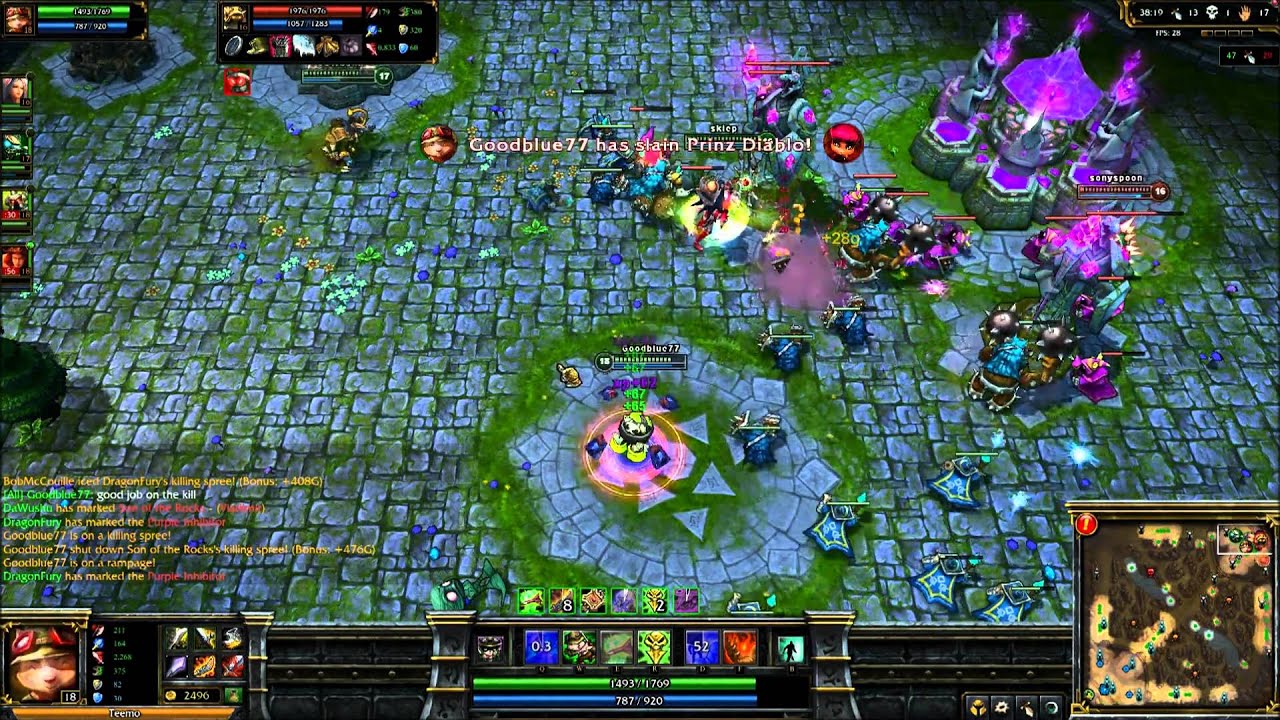 League of Legends 17-11-2010 Attack Speed Teemo (Malady, Rageblade ...