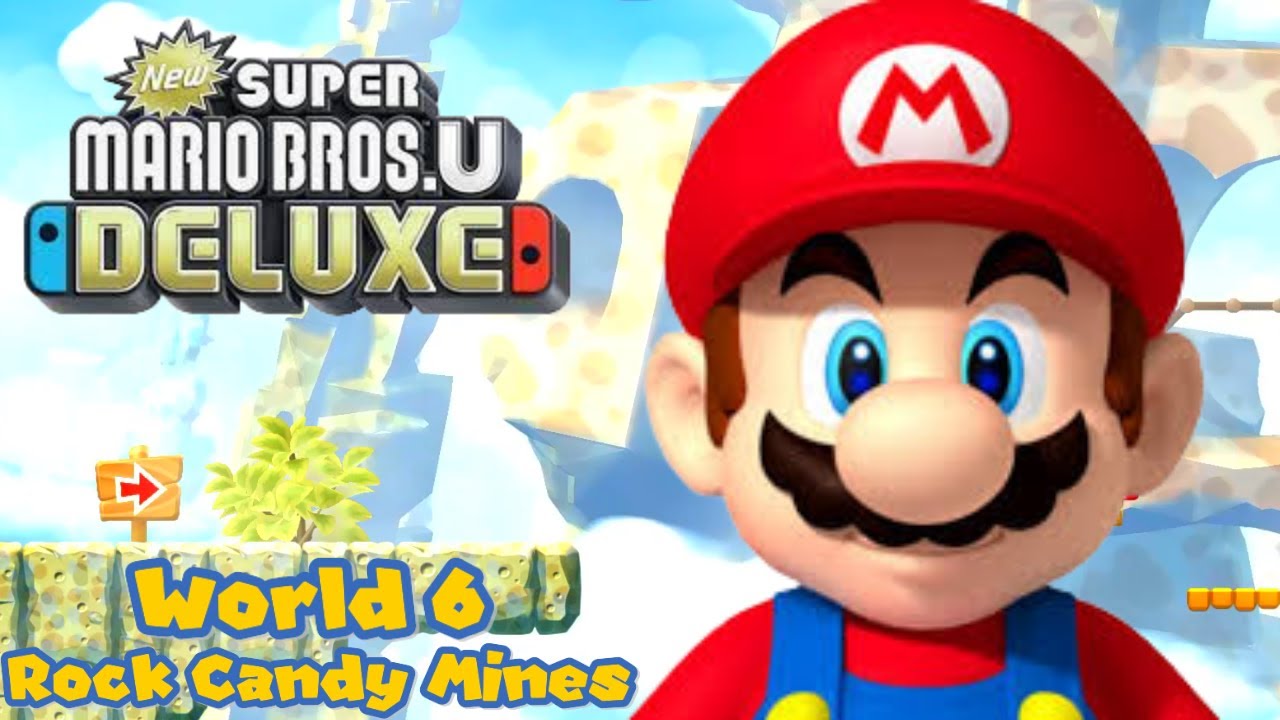 New Super Mario Bros. U Deluxe | Gameplay Walkthrough | Rock Candy ...