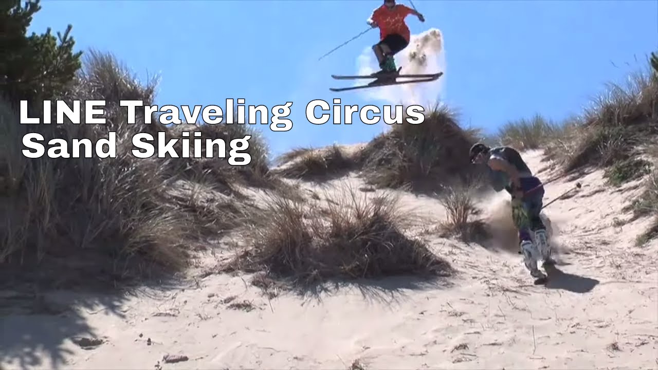 Skiing on Sand | LINE Traveling Circus Highlights - YouTube