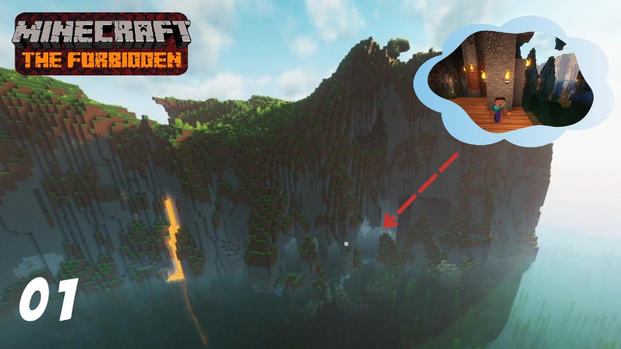 Membuat Dermaga kecil di Cave yang indah | MINECRAFT THE FORBIDDEN eps ...