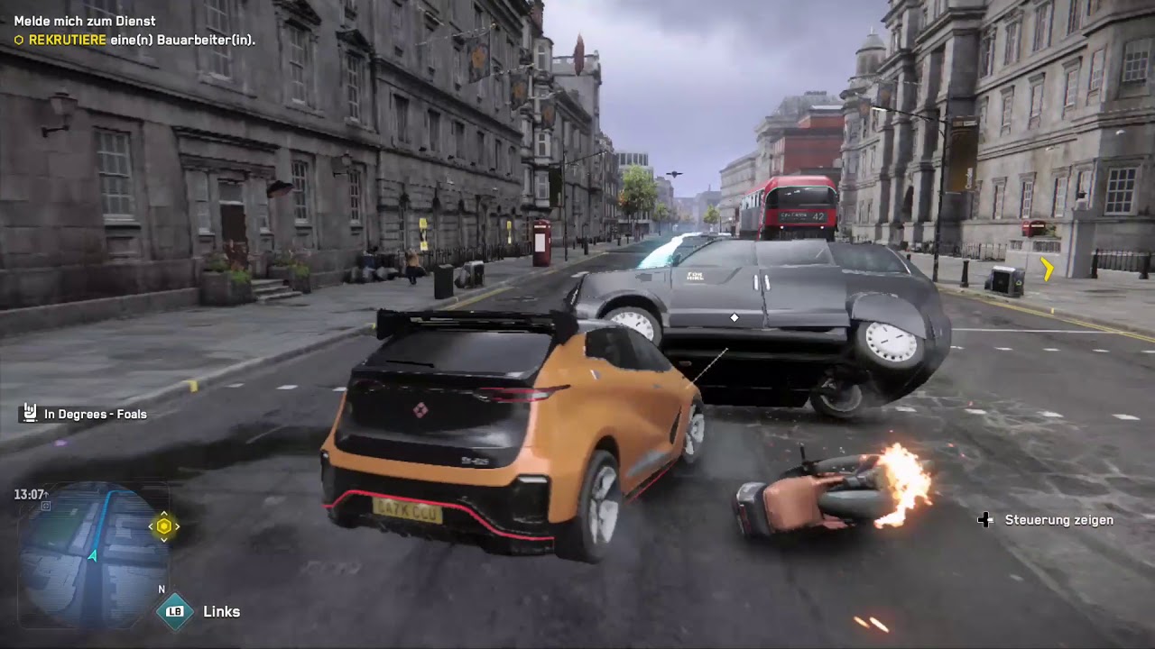 Watch Dogs Legion - Car Crash ,gameplay (xbox one) - YouTube