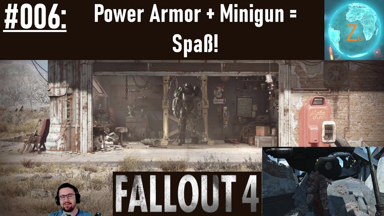 Fallout 4 / Folge 6 / Power Armor + Minigun = Spaß! / Gameplay Deutsch ...