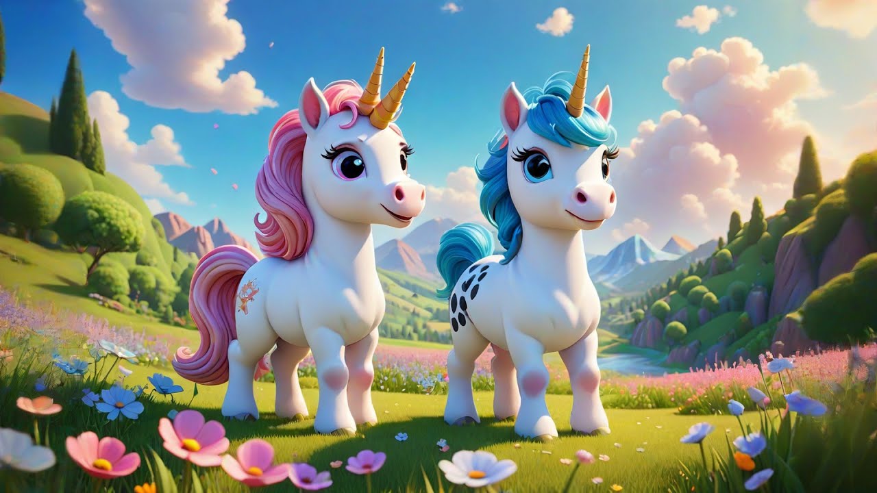 Six Baby Unicorns Leap in the Sky | Unicorn Song for Kids | Nursery ...