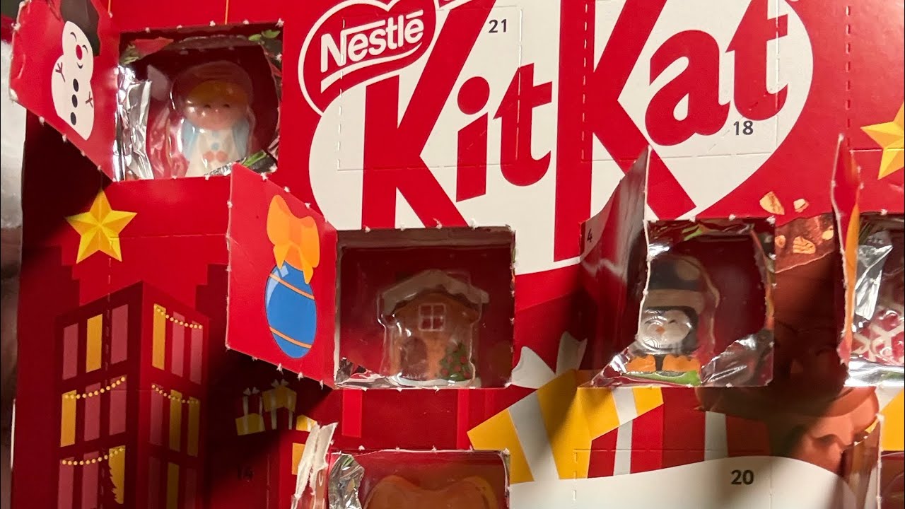 #nestle Kit Kat Xmas advent calendar - YouTube