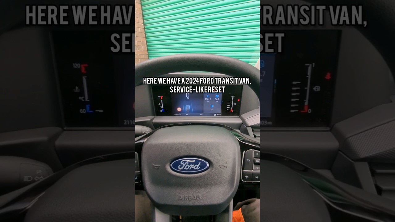 NEW 2024 Ford Transit Van How to reset the service light? #ford # ...