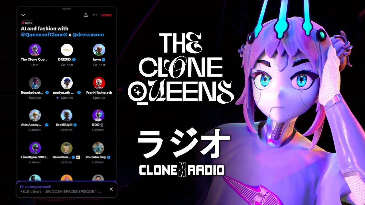 "The Clone Queens" Twitter Spaces w/ CloneX Radio - YouTube