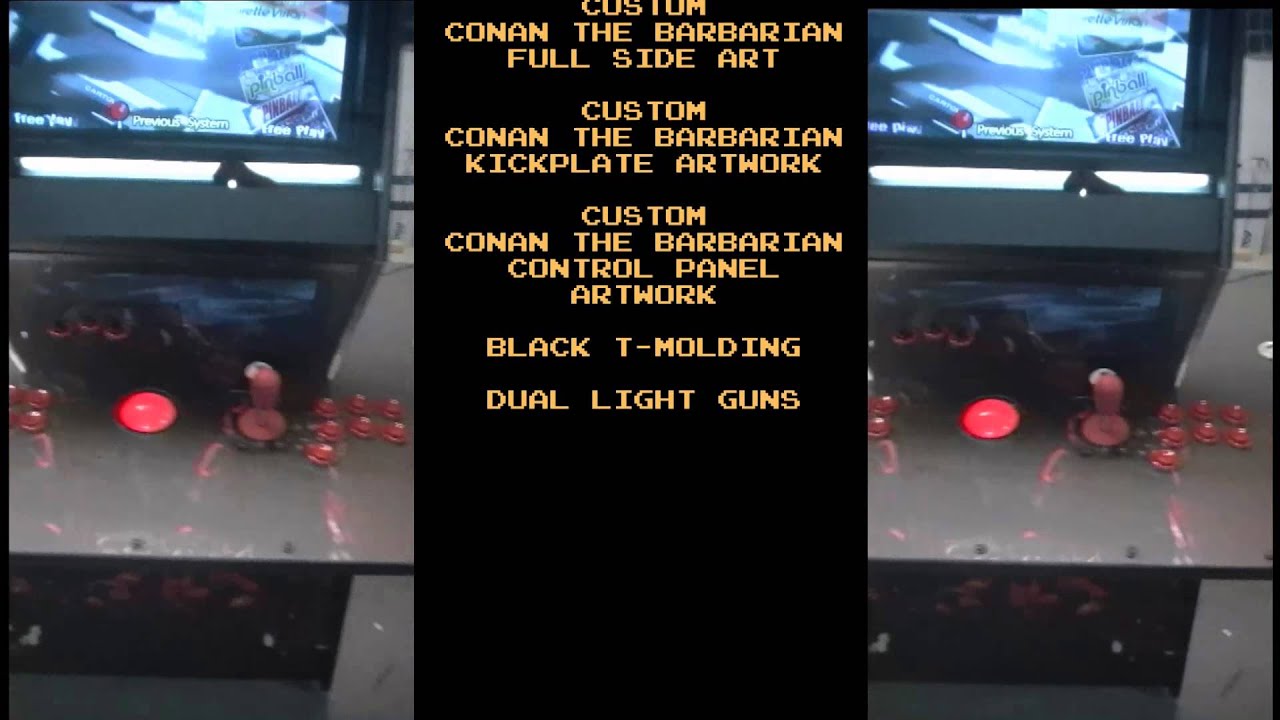 (Classic) Conan the Barbarian Classic 4 Player Upright Machine - YouTube