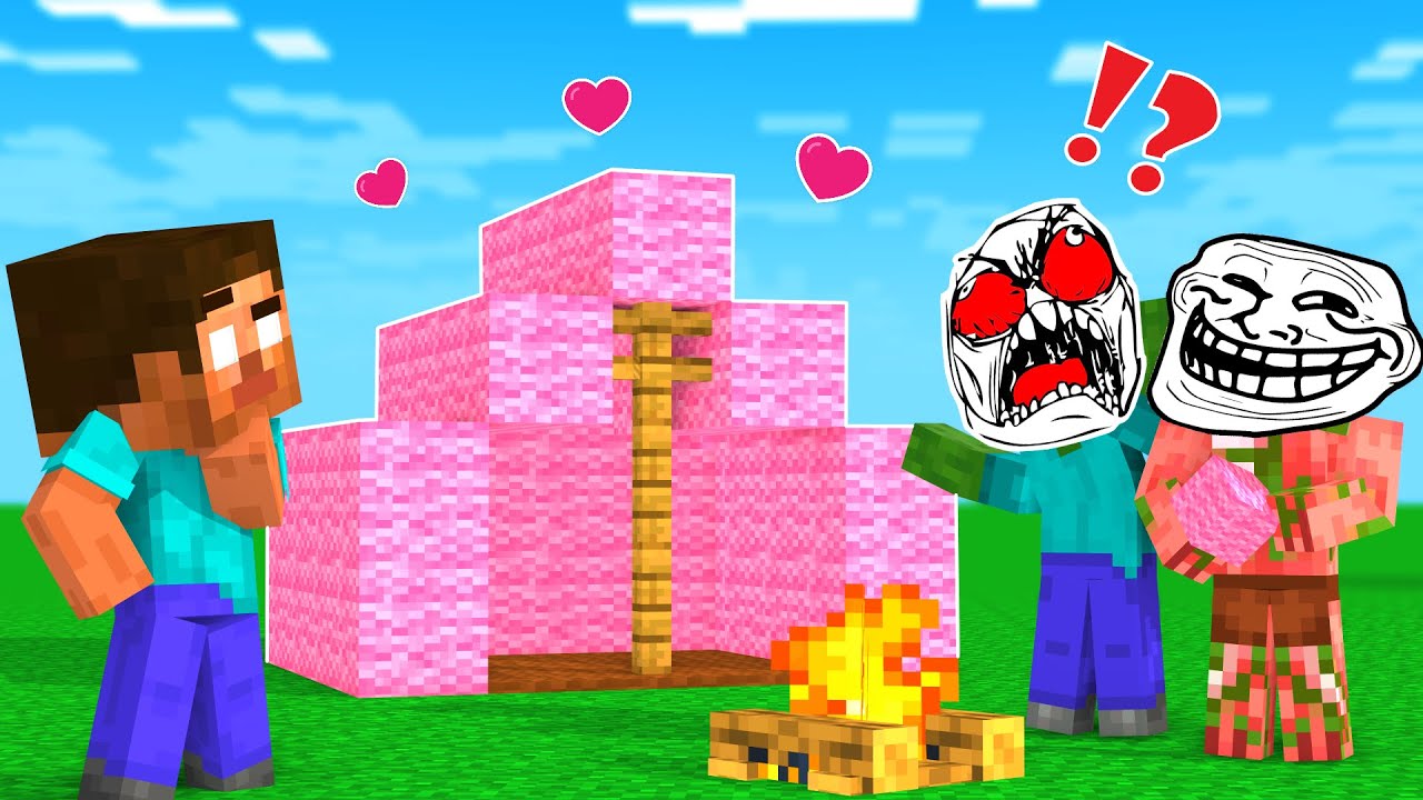 Minecraft Mobs : CAMPING CHALLENGE PART 1 (Minecraft Animation Parody ...