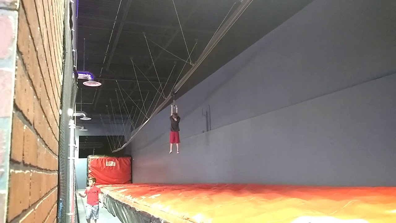 Flipnout Xtreme zipline - YouTube