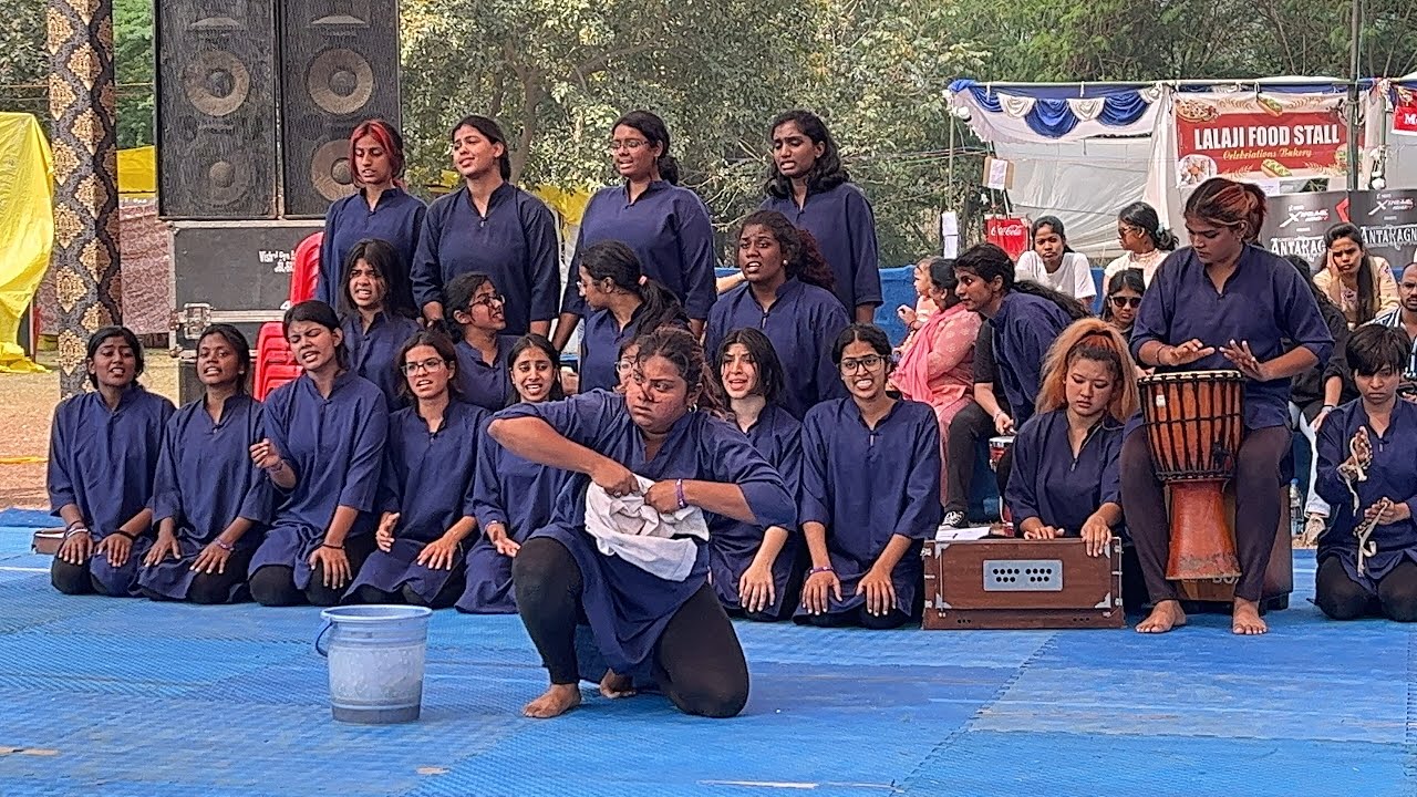 Jesus and Marry College's Nukkad Natak P1 - Antaragni 2023 - YouTube